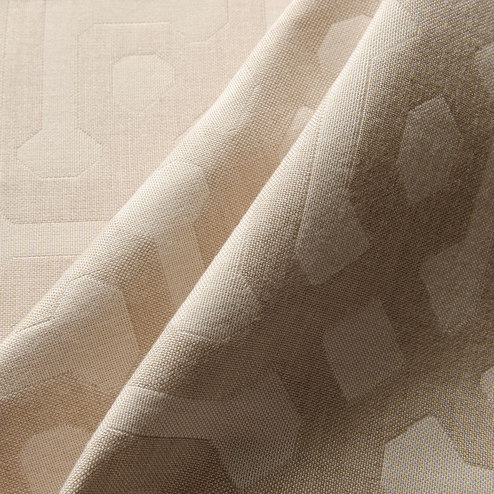 Sunbrella Fretwork Flax 45991-0001 - OutdoorDrape.com