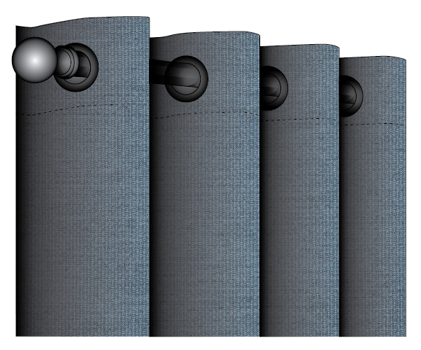 Sunbrella Spectrum GROMMET Drapes - OutdoorDrape.com
